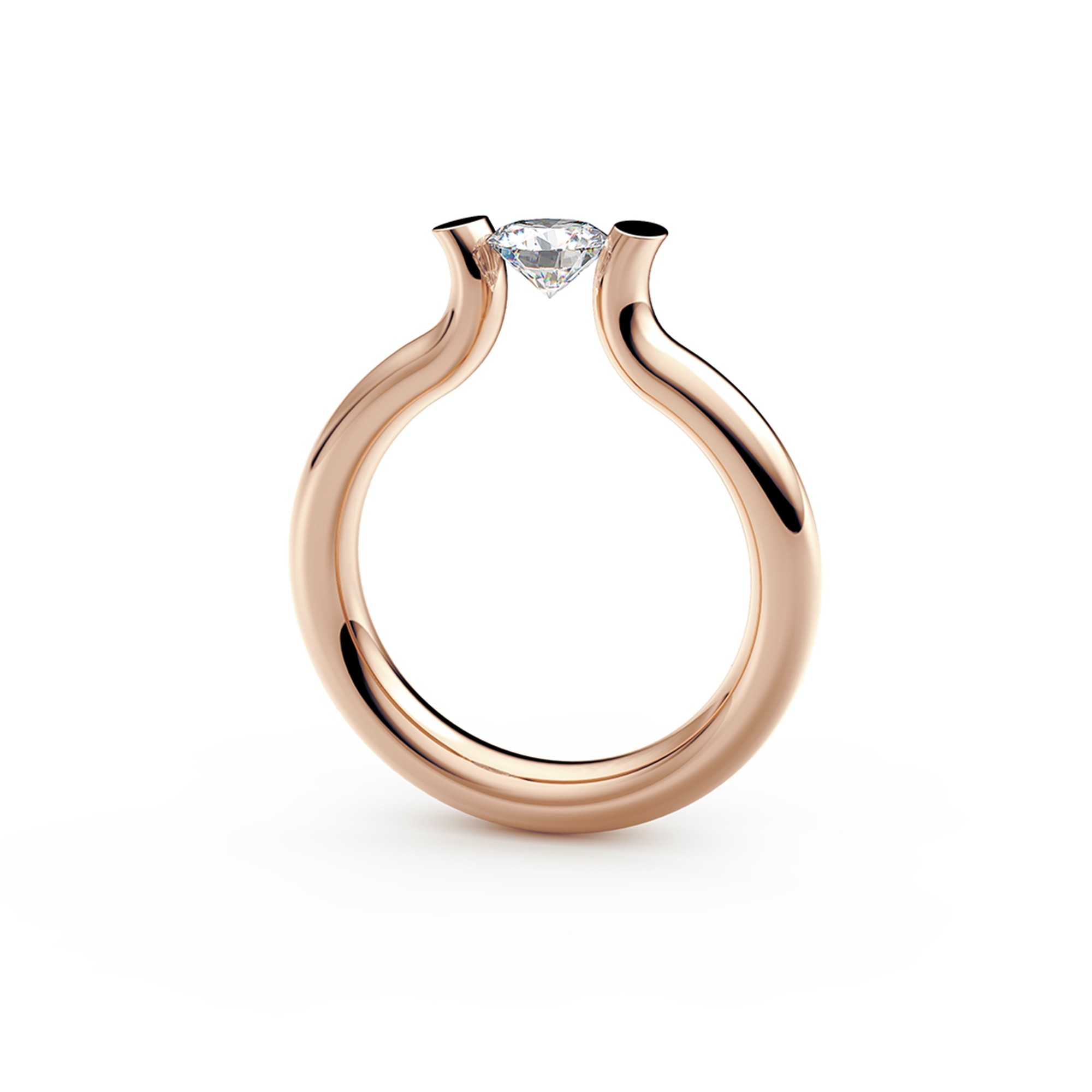 Niessing 18ct Rose Gold Heaven 0.60ct Diamond Solitaire Ring