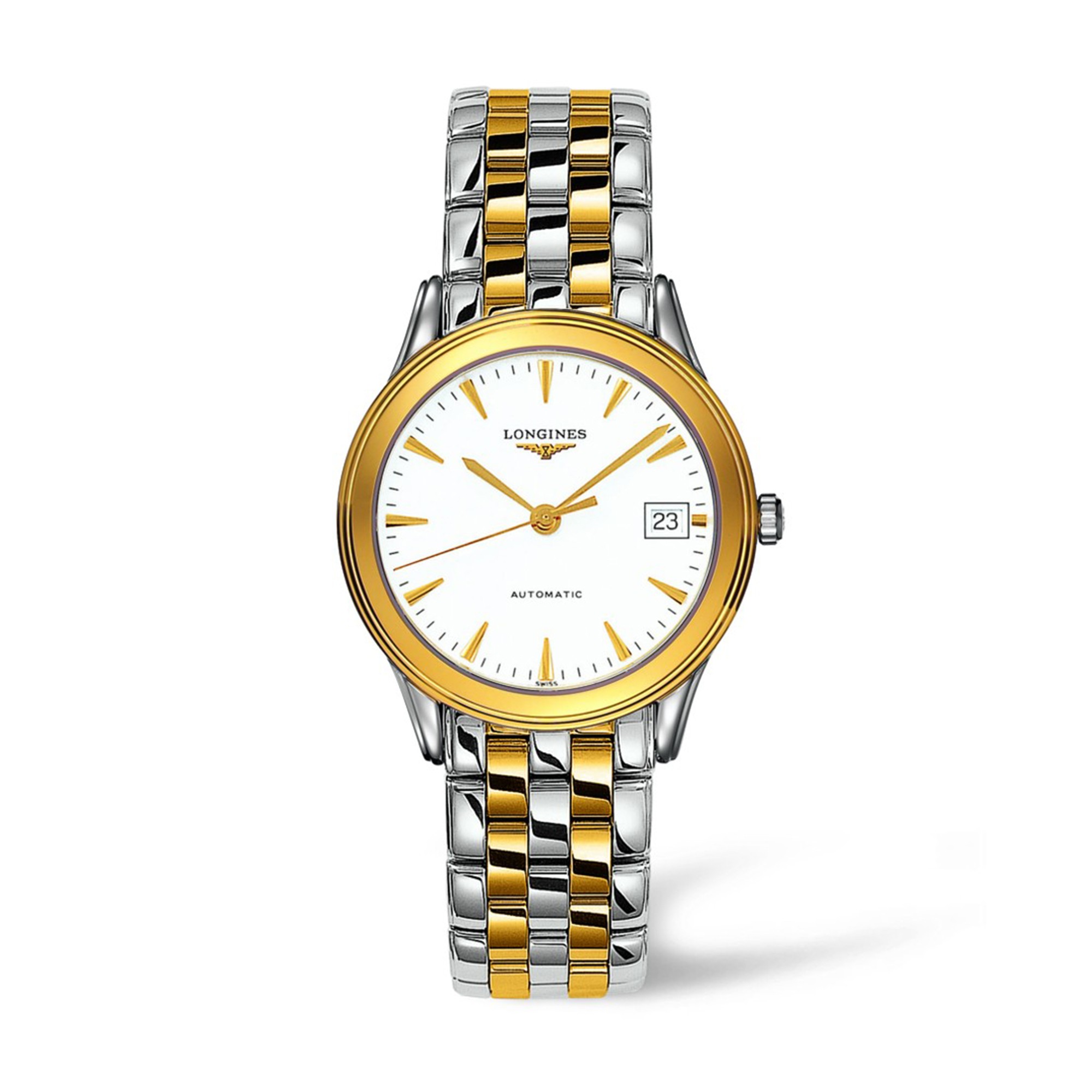 Longines Flagship Two Tone Automatic Mens Watch L47743227 | Chisholm Hunter