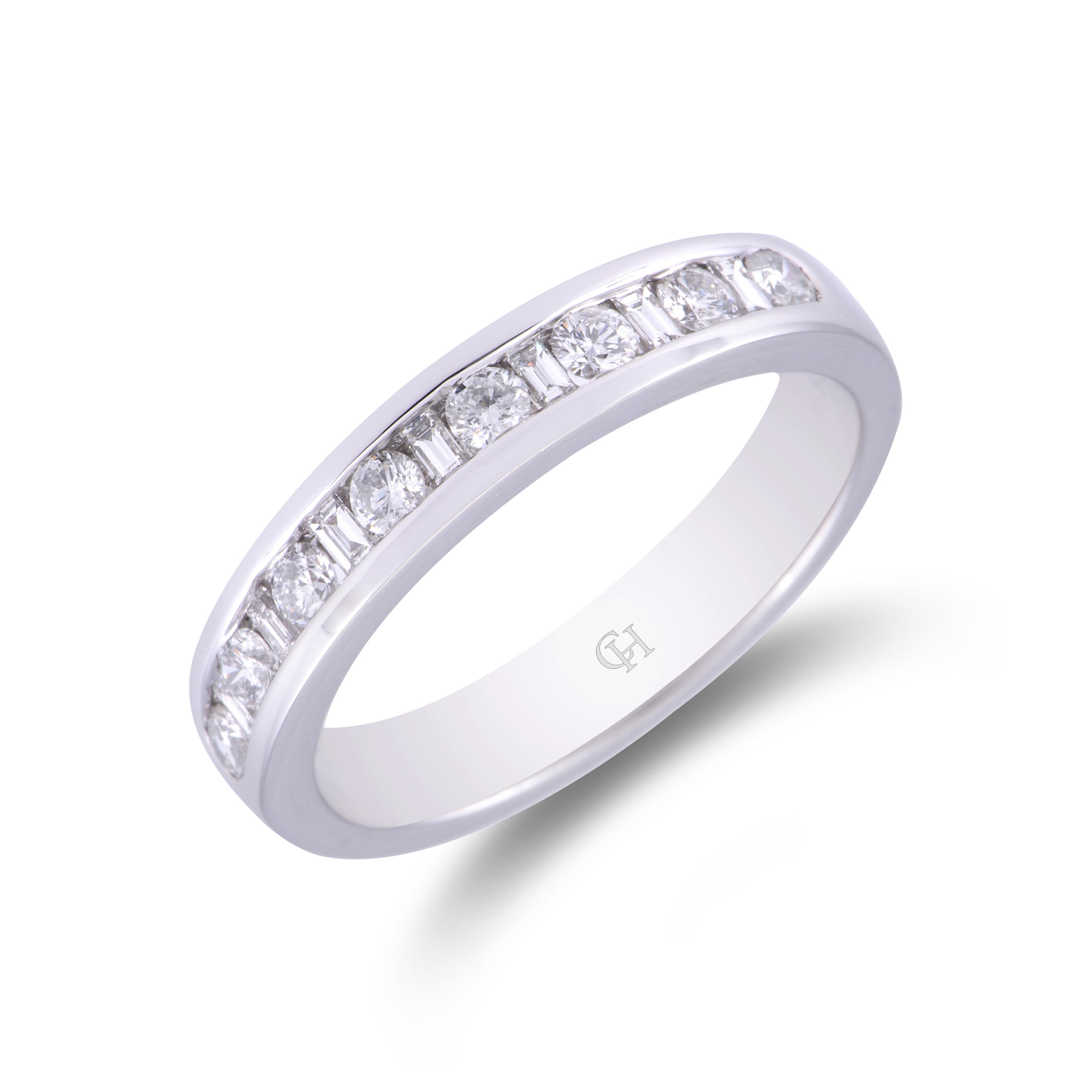 Palladium 0.40ct Diamond Eternity Ring