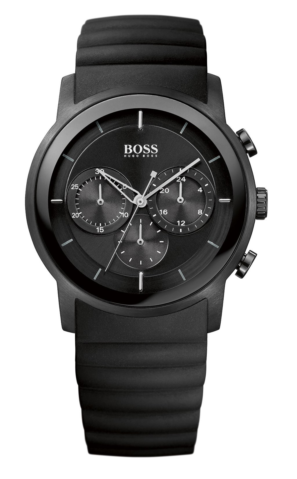 Gents Hugo Boss Round Black Dial Watch