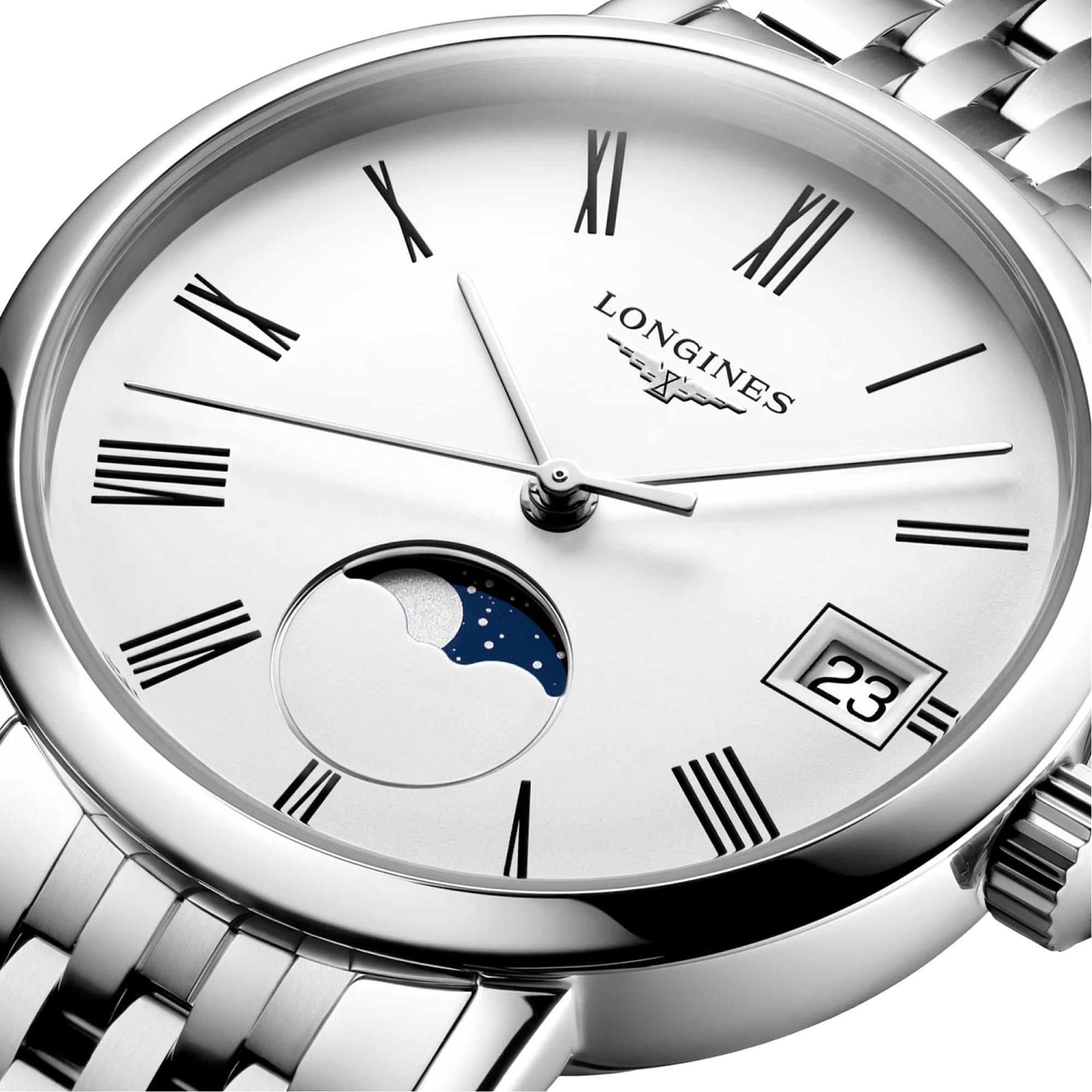Longines Elegant Collection Moonphase 30mm Quartz Ladies Watch L43304116