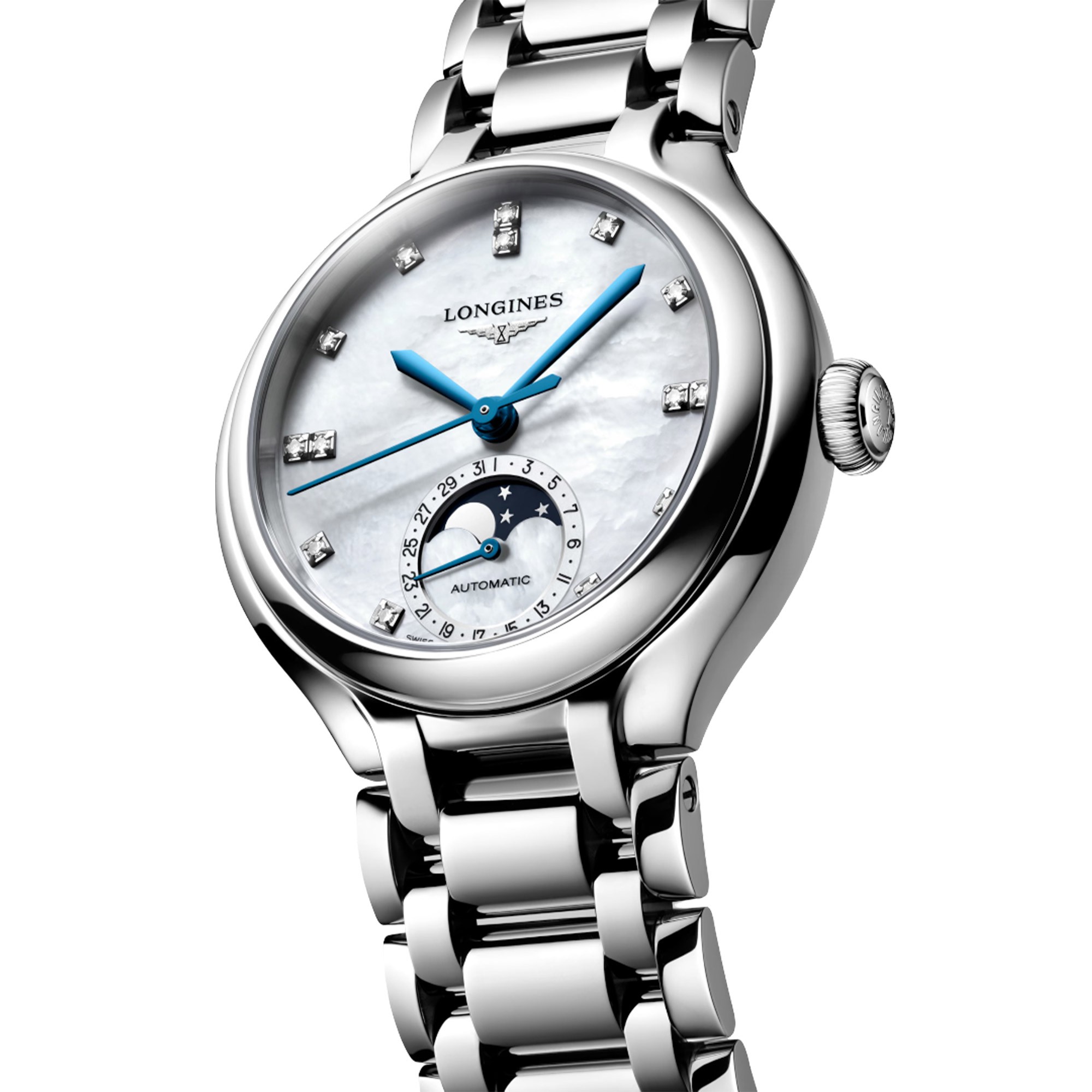Longines Primaluna Moonphase Automatic 34mm Ladies Watch L81264876