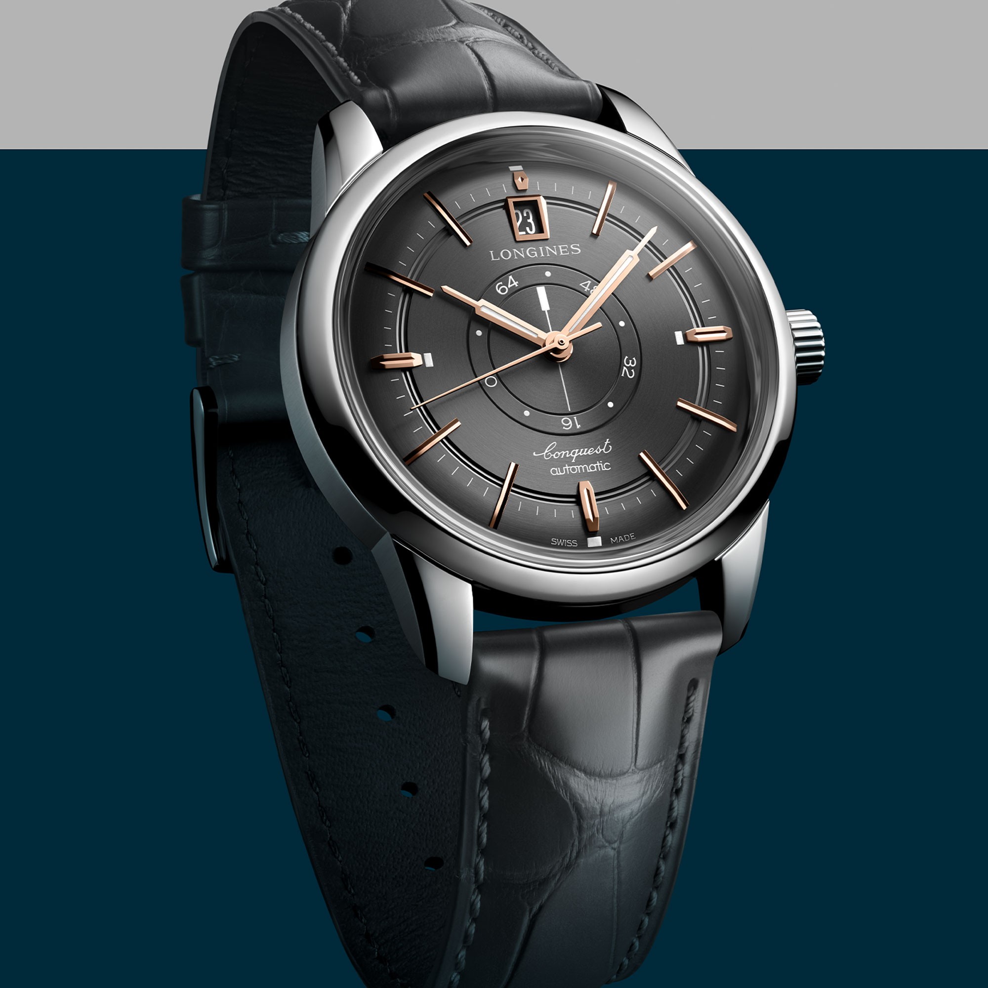 Longines Conquest Heritage Central Power Reserve 38mm Mens Watch L1.648.4.62.2