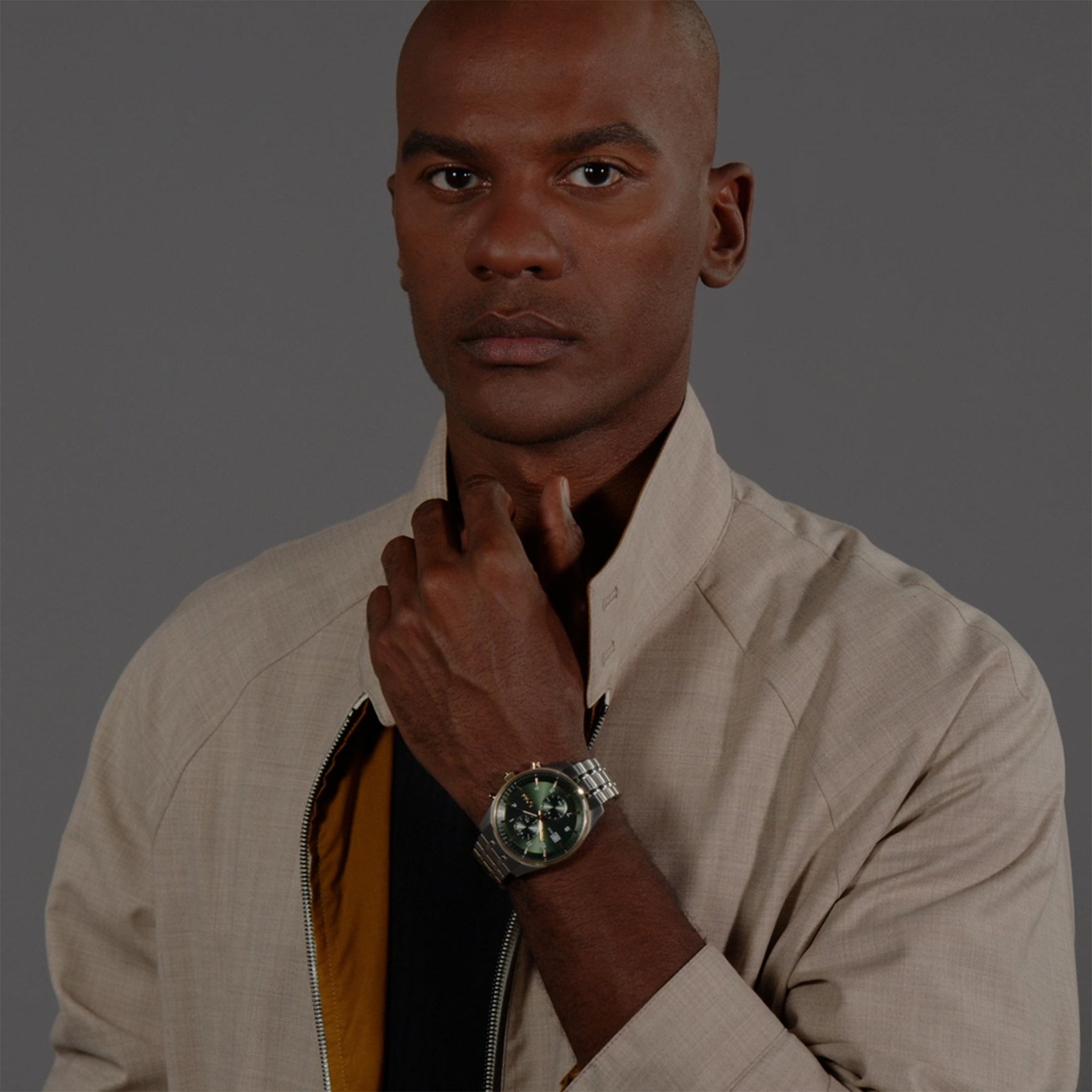 BOSS Skytraveller Quartz 44mm Stainless Steel and Yellow Gold Tone ...