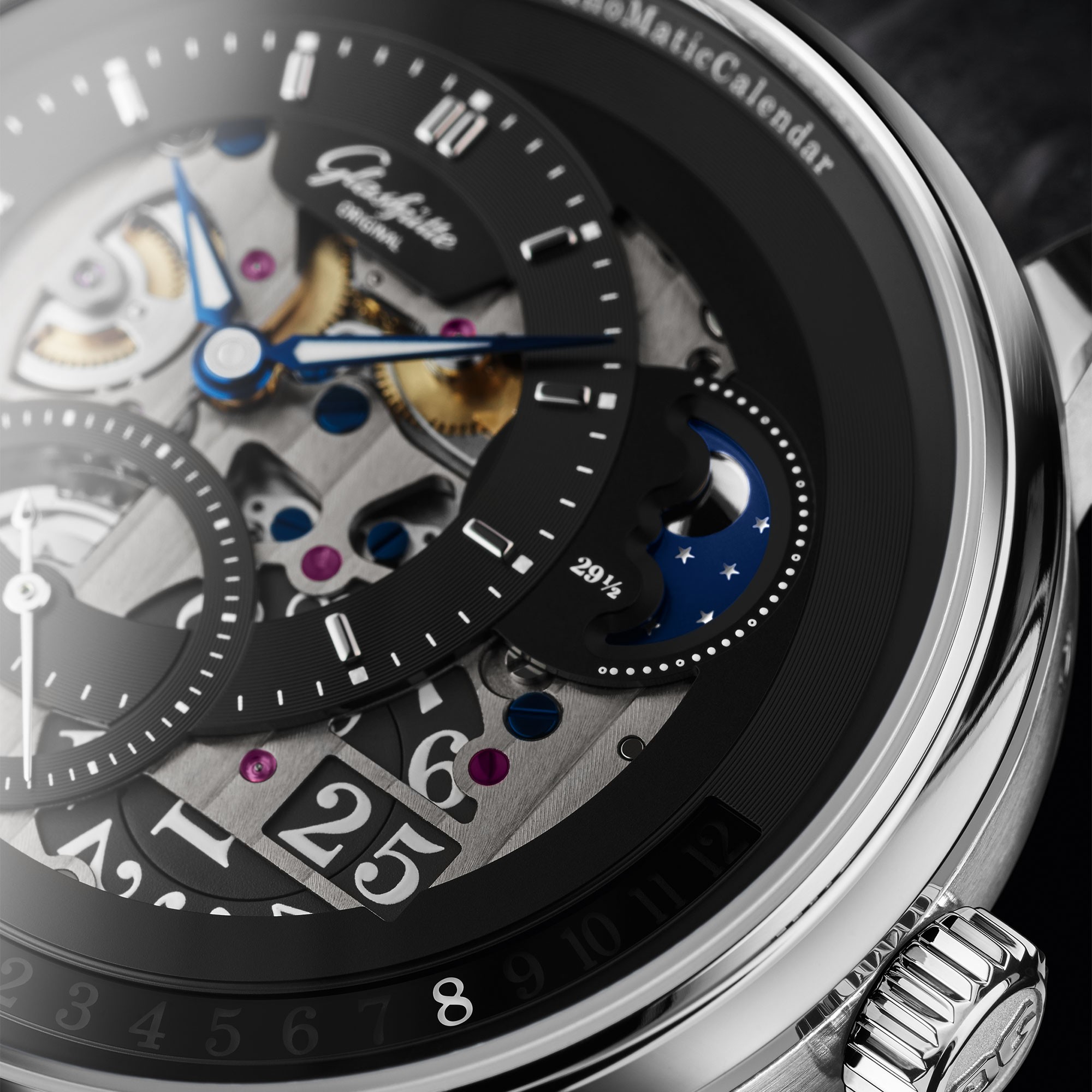 Glashütte Original PanoMatic Calendar Mens Watch 1-92-10-01-03-62