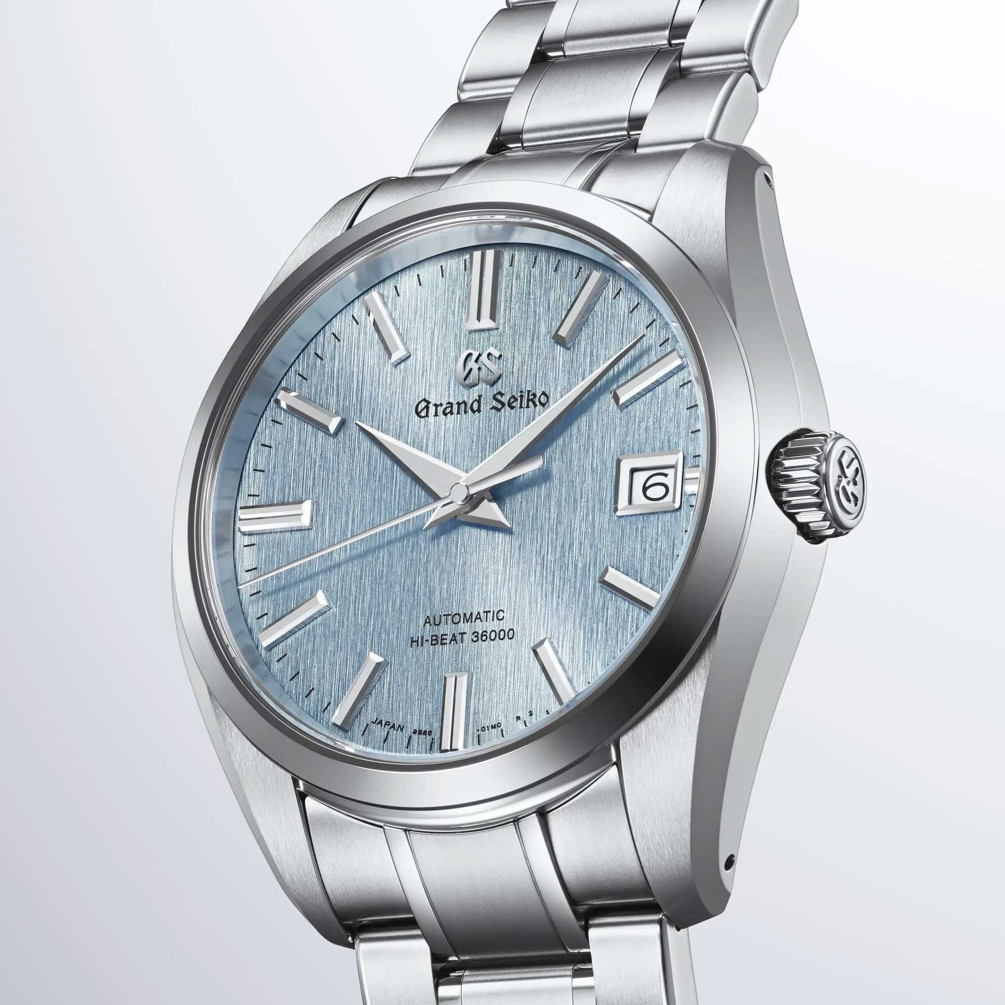 Grand Seiko Icefall Hi-Beat 1998 40mm Titanium Revival Mens Watch SBGH349