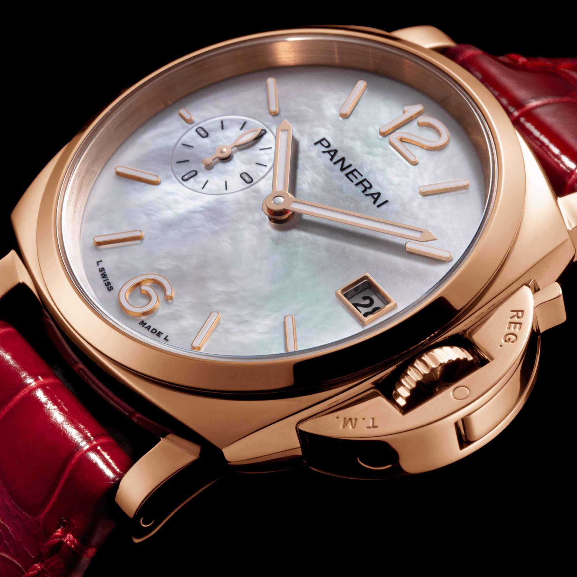 Panerai Luminor Due Piccolo Die Madre Perla 38mm Ladies Watch PAM01280
