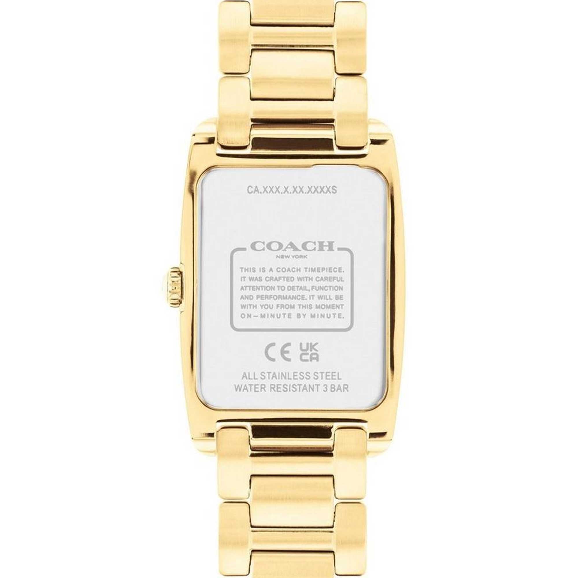 Coach Reese Gold Tone Crystal 35mm Ladies Watch 14504316