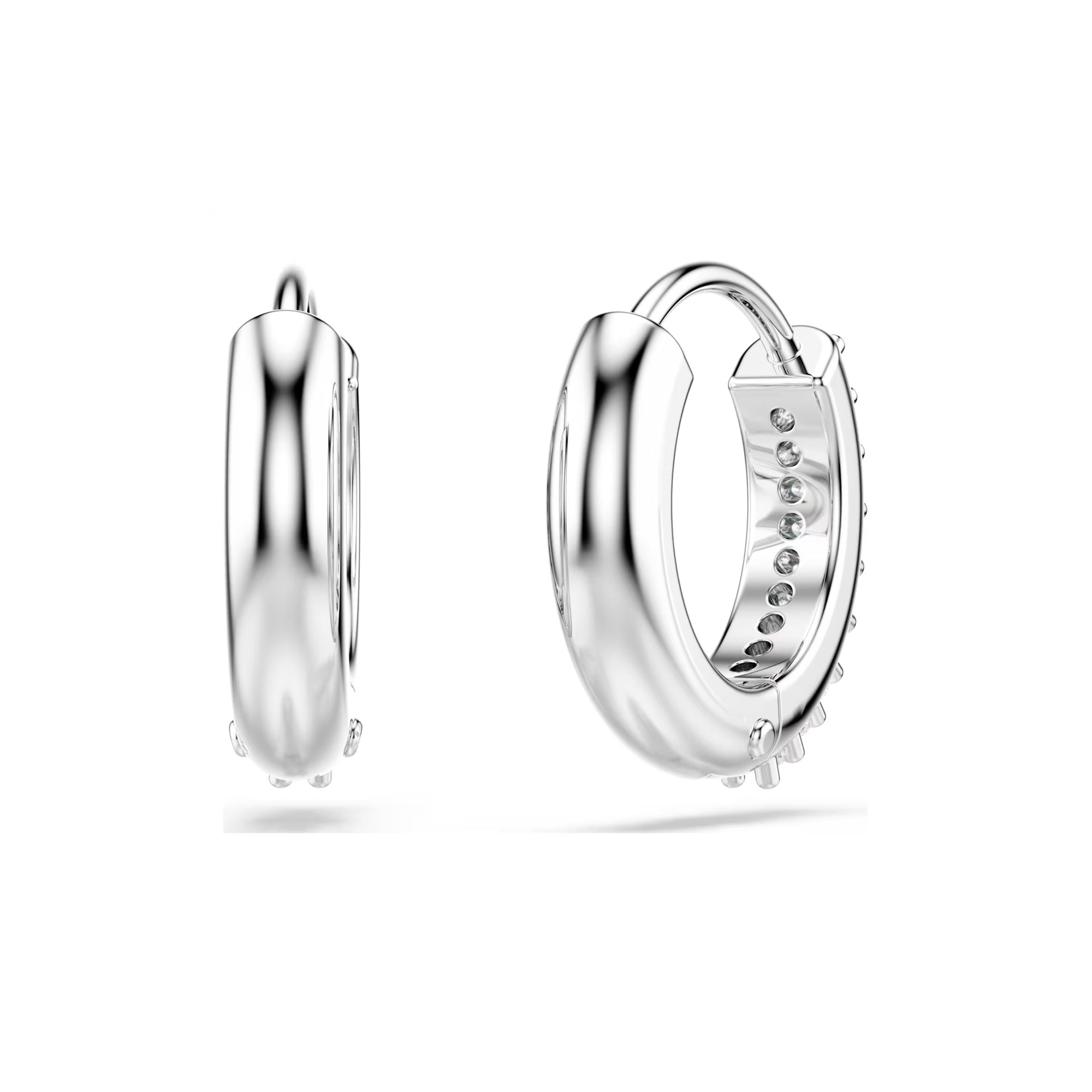 Swarovski Rhodium Plated Hoop Earrings 5690670