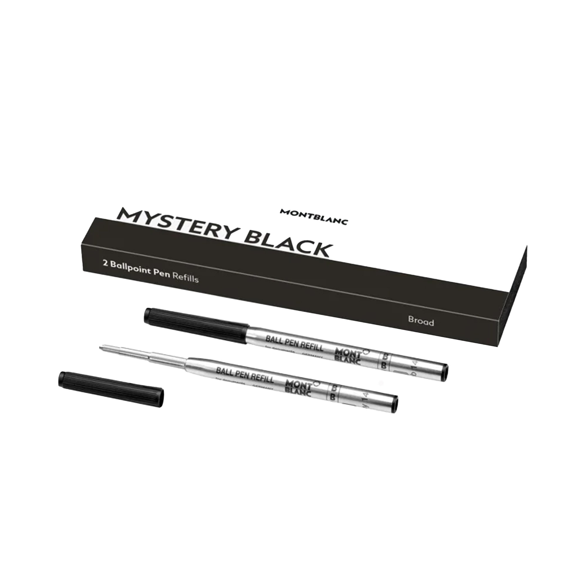 Montblanc 2 Ballpoint Pen Refill Broad Mystery Black MB128212