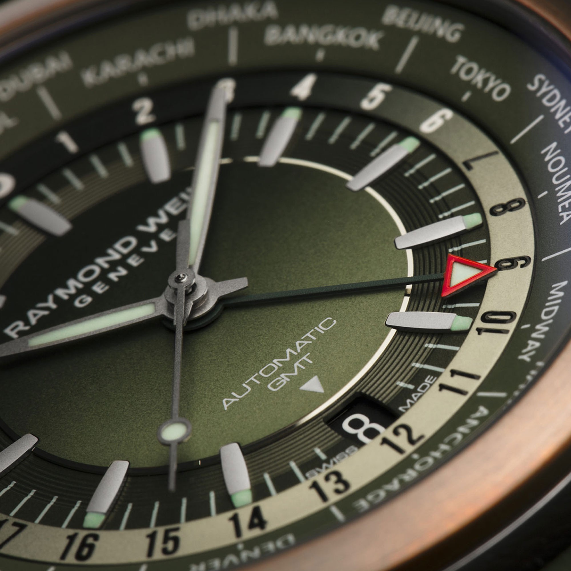 Raymond Weil Freelancer Worldtimer Mens Watch 2765-SBC-52001