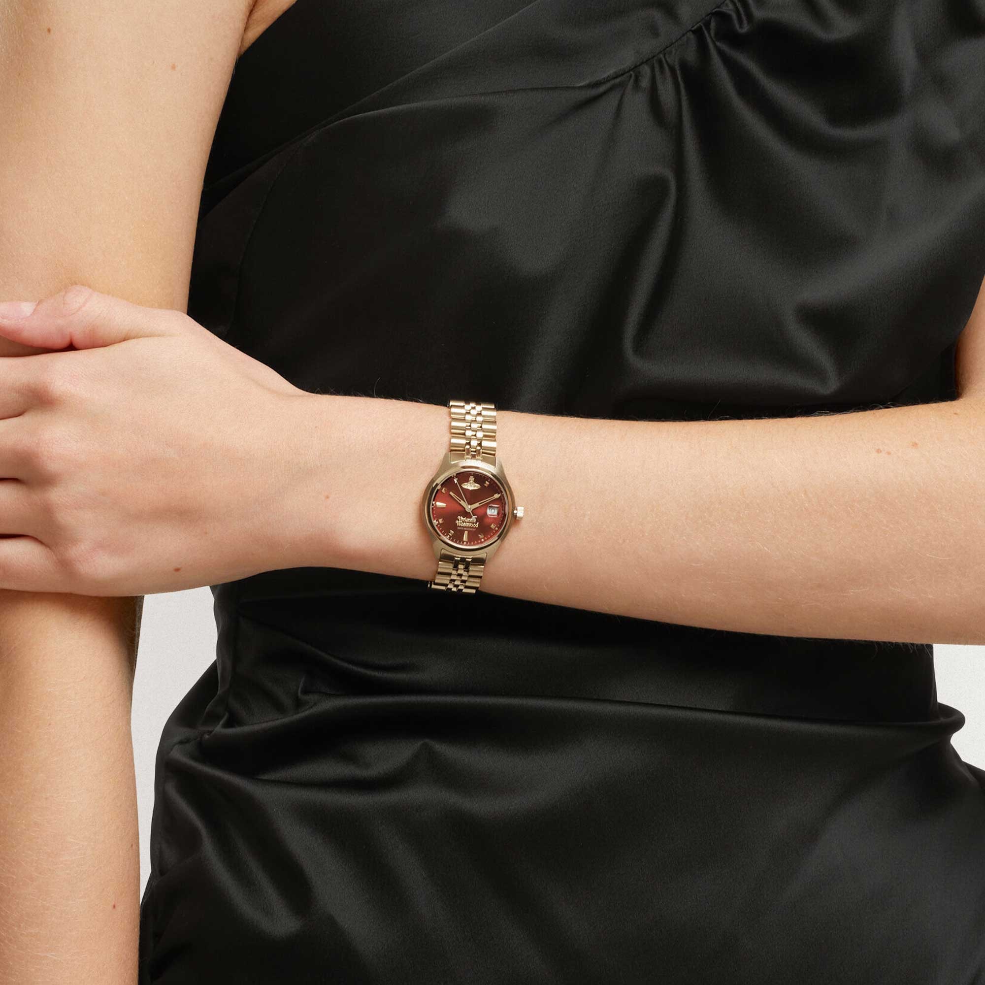 Vivienne Westwood Little Camberwell Quartz 29mm Yellow Gold Tone Ladies ...