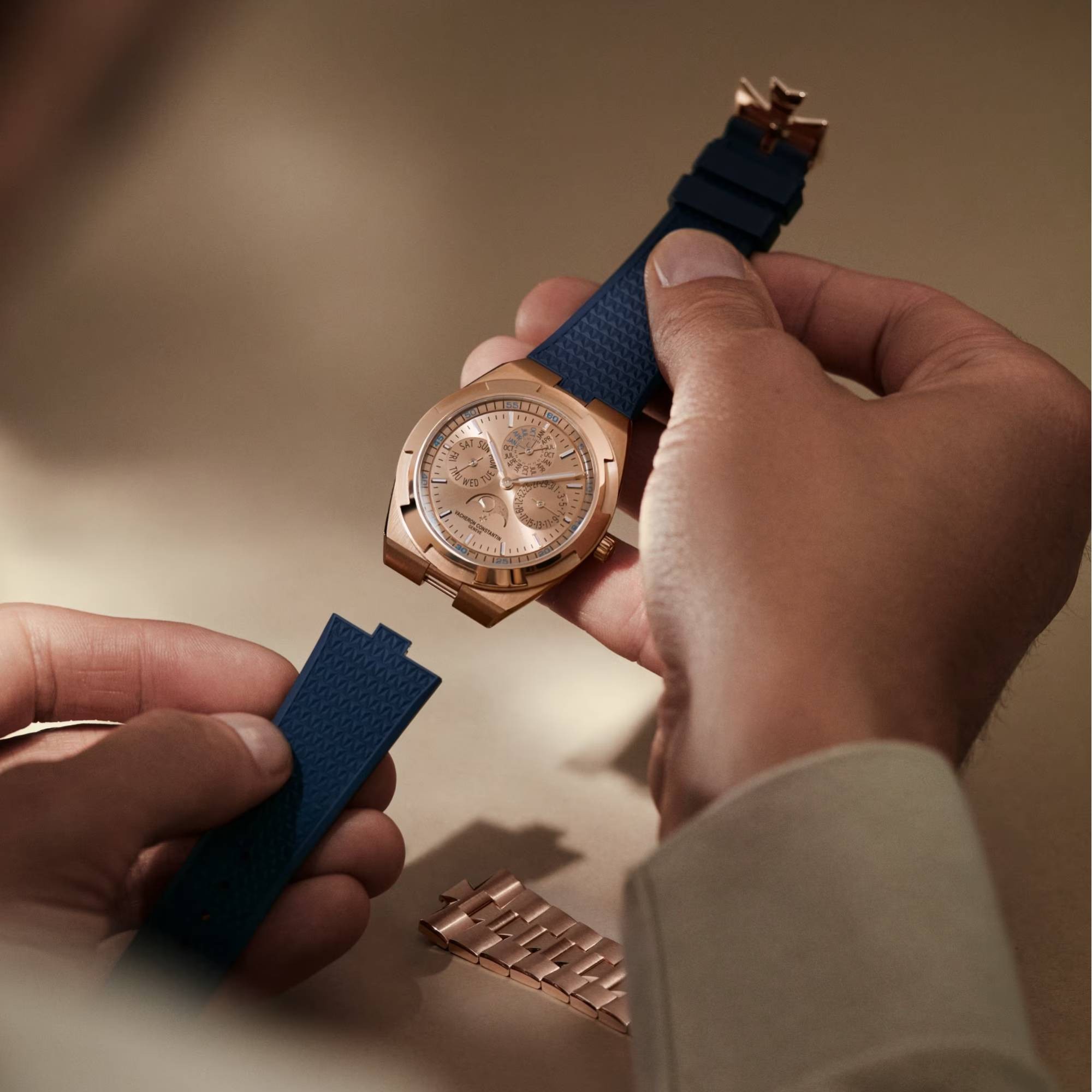 Vacheron Constantin Overseas Perpetual Calendar Ultra Thin Pink Gold ...