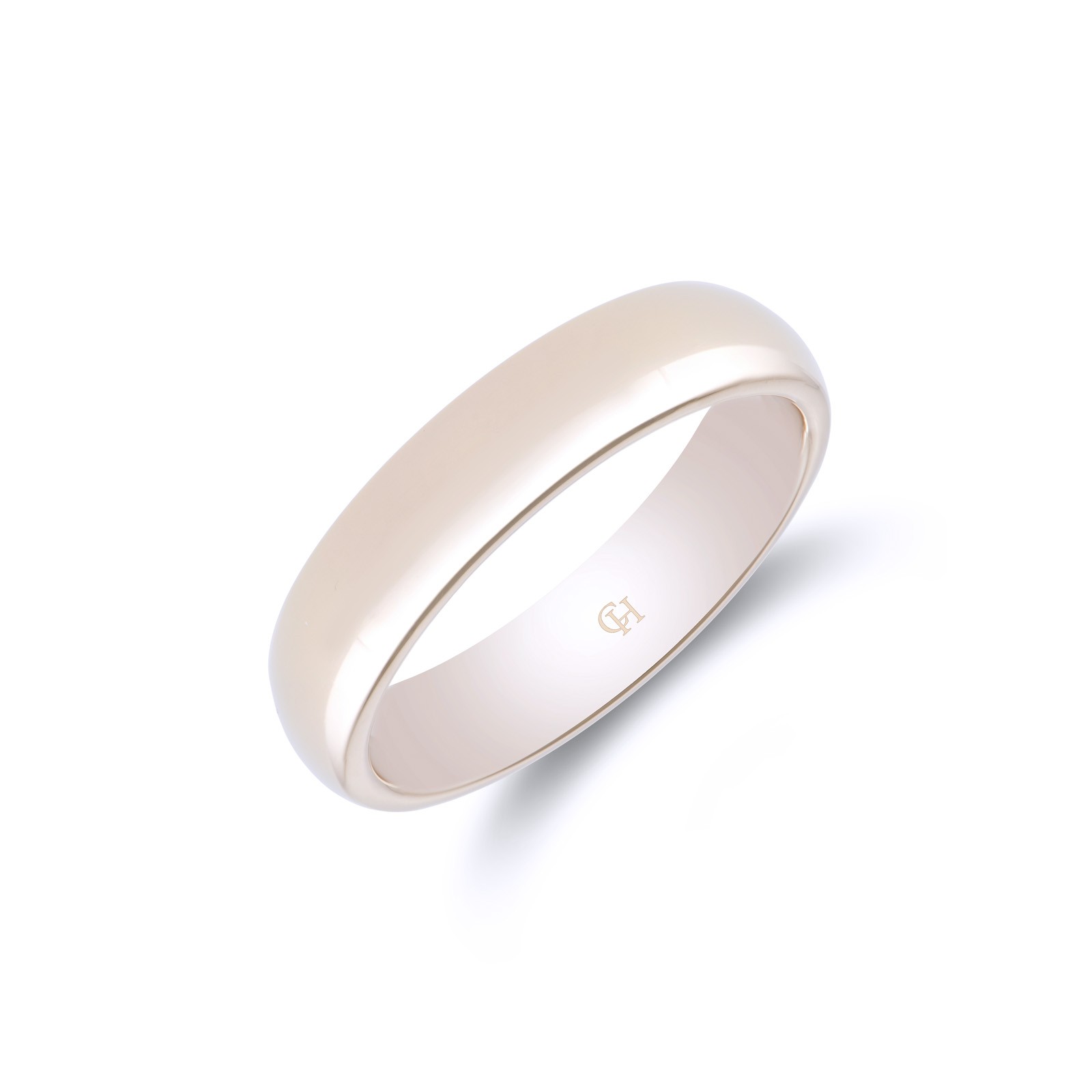 Pure Gold Soft Court Wedding Ring 2.5mm