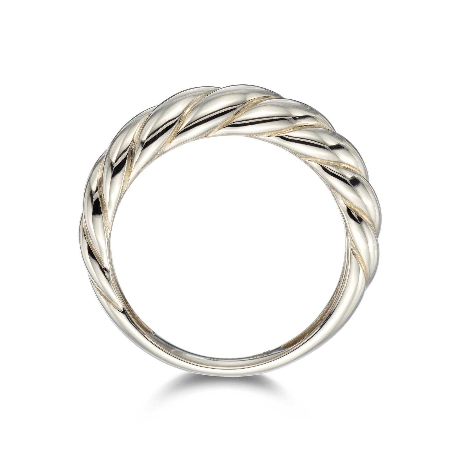 9ct Yellow Gold Twist Dome Ring