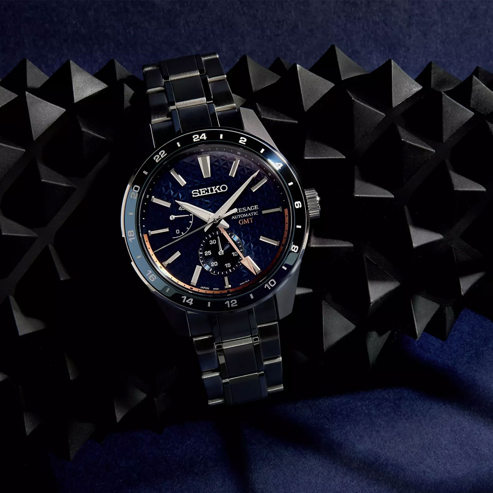 Seiko Presage Sharp Edged GMT Mens Watch SPB217J1