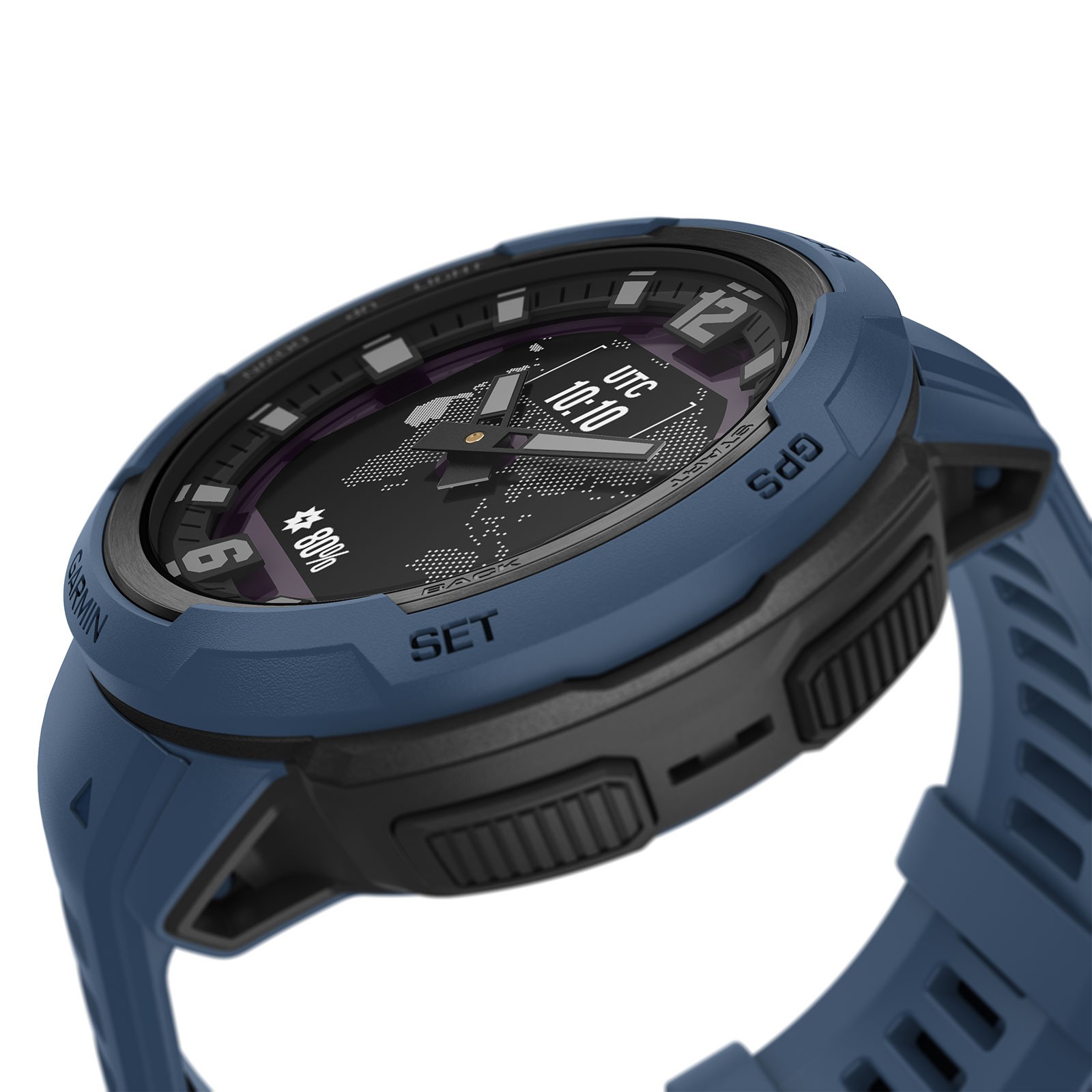 Garmin Instinct Crossover Solar 45mm Watch Tidal Blue 010-02730-02