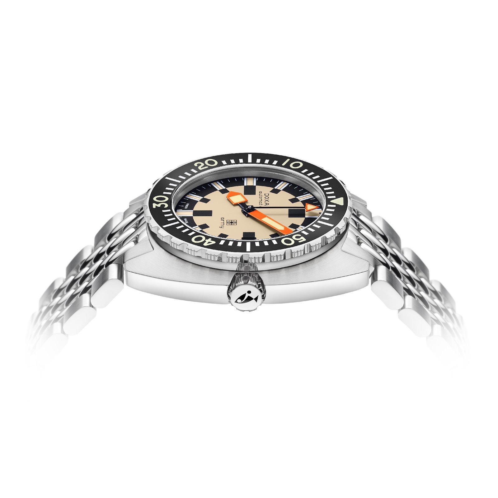 DOXA ARMY Steel Automatic 42.5mm Mens Watch 785.10.031.10