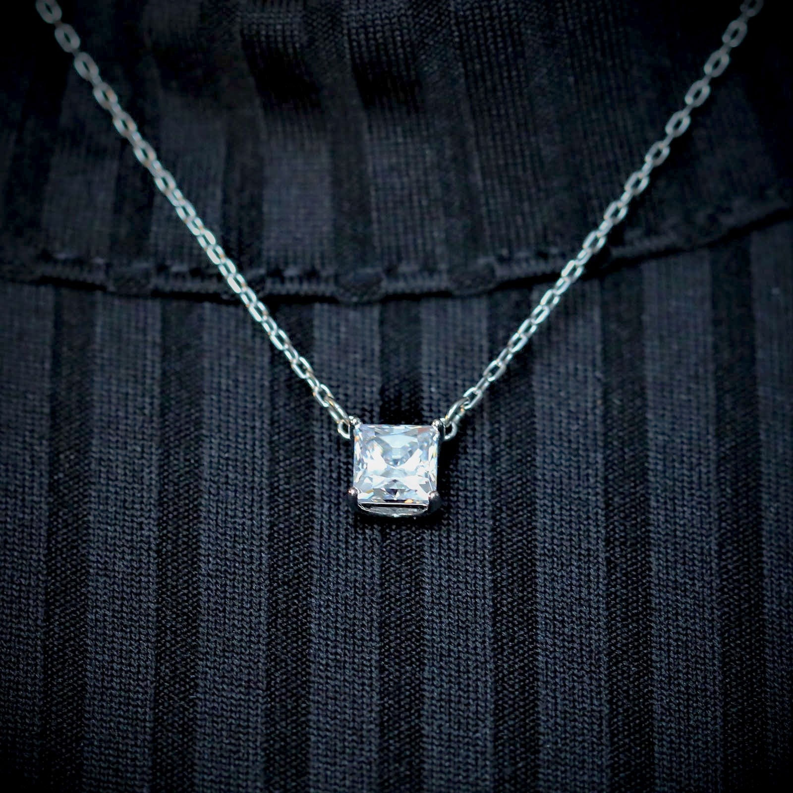 Swarovski Attract White Crystal Rhodium Plated Necklace 5510696