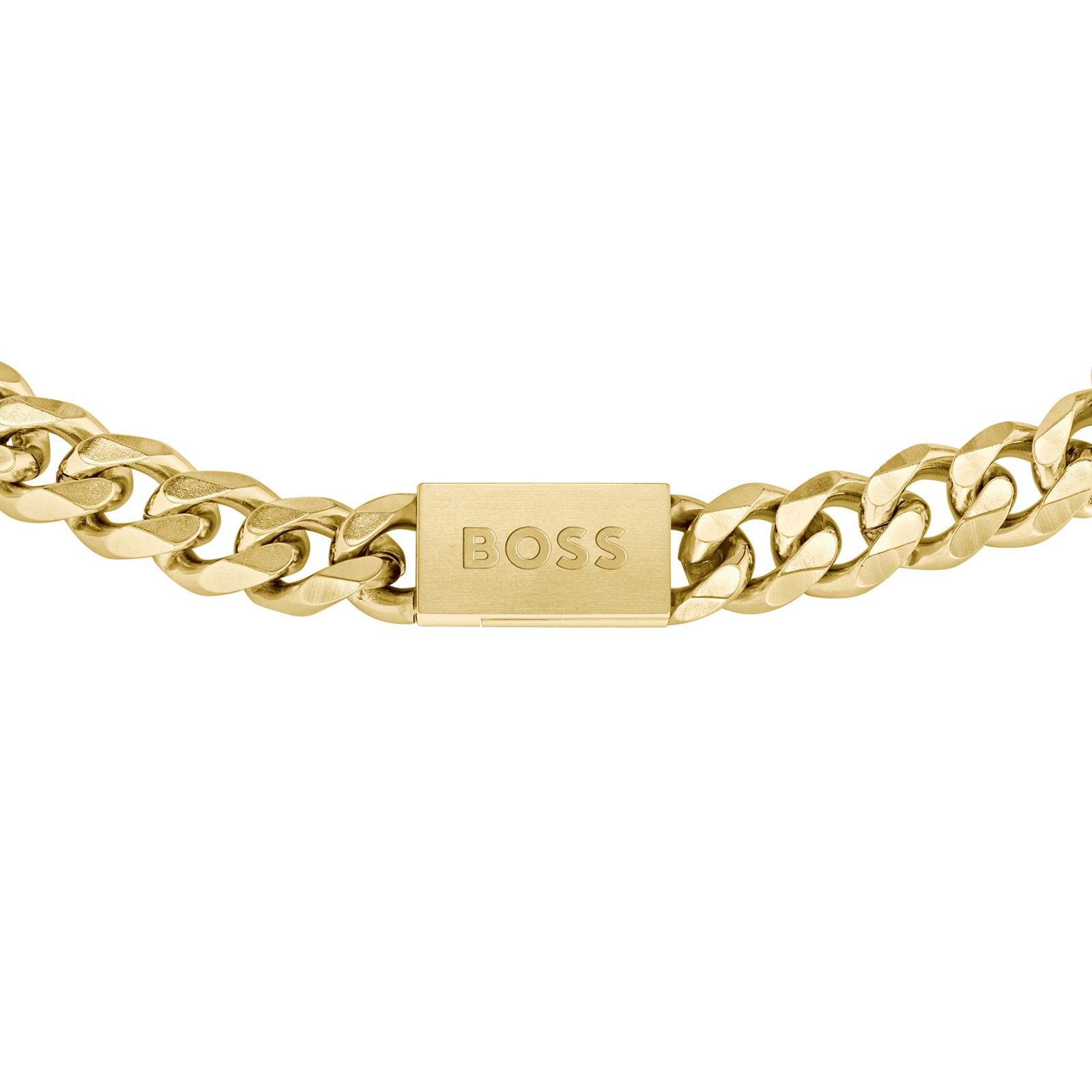 BOSS Chain Link Light Yellow Gold Mens Bracelet 1580403
