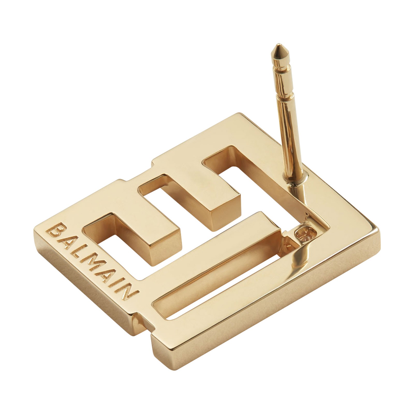 Balmain 18ct Yellow Gold Labyrinth Diamond PB Single Stud Earring ...