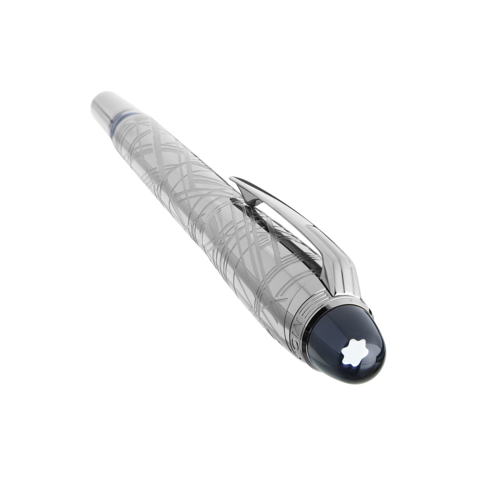 Montblanc Starwalker Space Blue Metal Fountain Pen MB130219 - Medium Nib