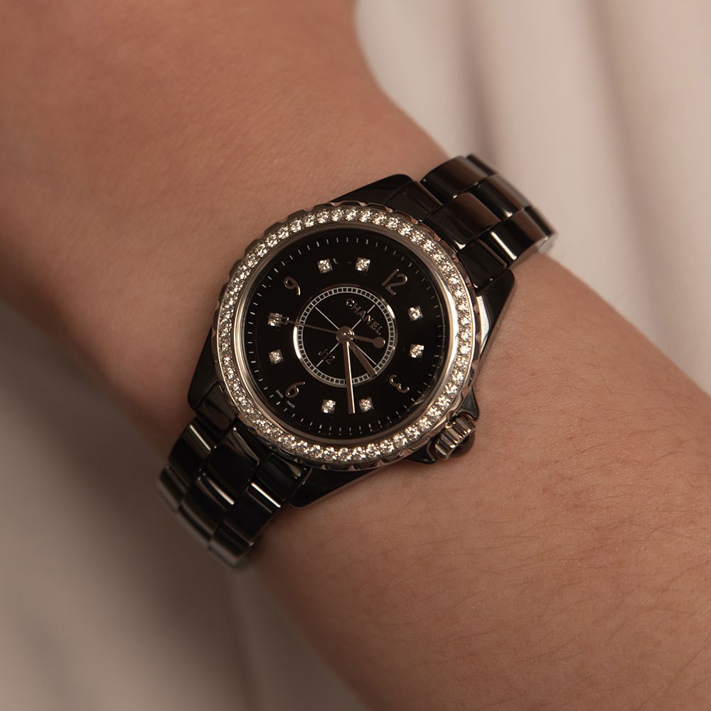 CHANEL J12 Diamond Bezel 33mm Ladies Watch H3108