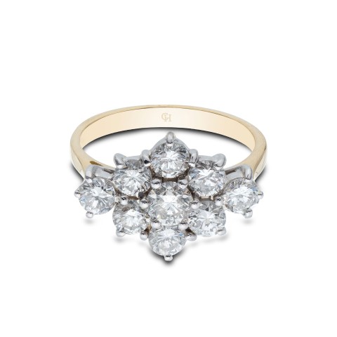 Diamond Cluster Engagement Rings | Chisholm Hunter