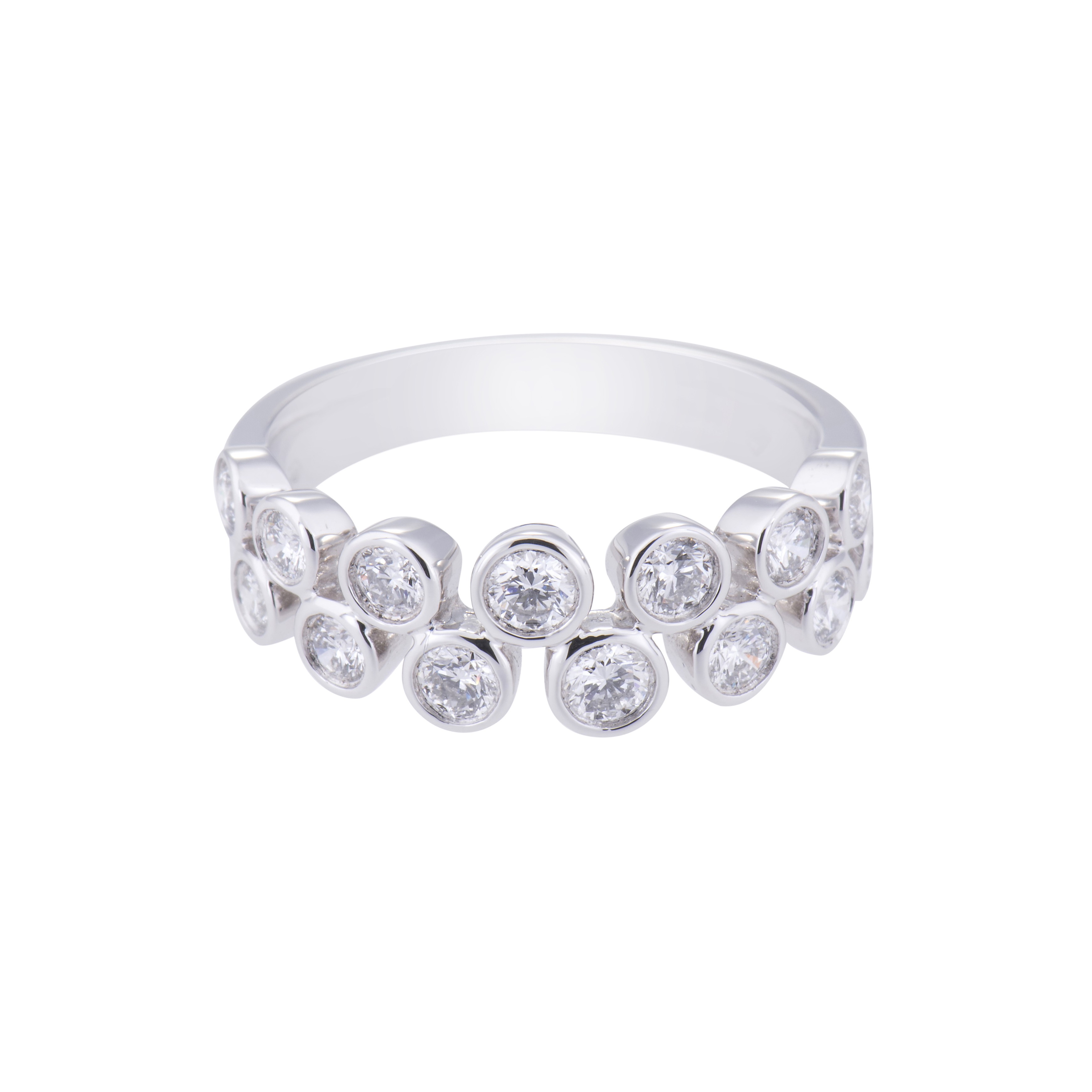 Platinum 0.75ct Diamond Fancy Band