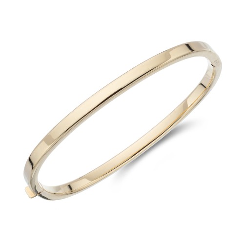 9ct Yellow Gold Plain Bangle